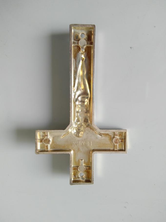 Plastic Coffin Cross D049 Gold Antique Brass zamak crucifix for coffin ...