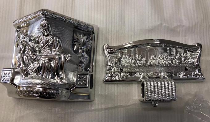 Gold Metaillzation Coffin Fittings / Casket Hinges C020 With Free Sample