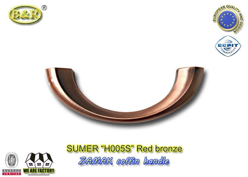 Ref No H005S Dimension 19×7cm Zamak Metal Coffin Handles Color Red ...