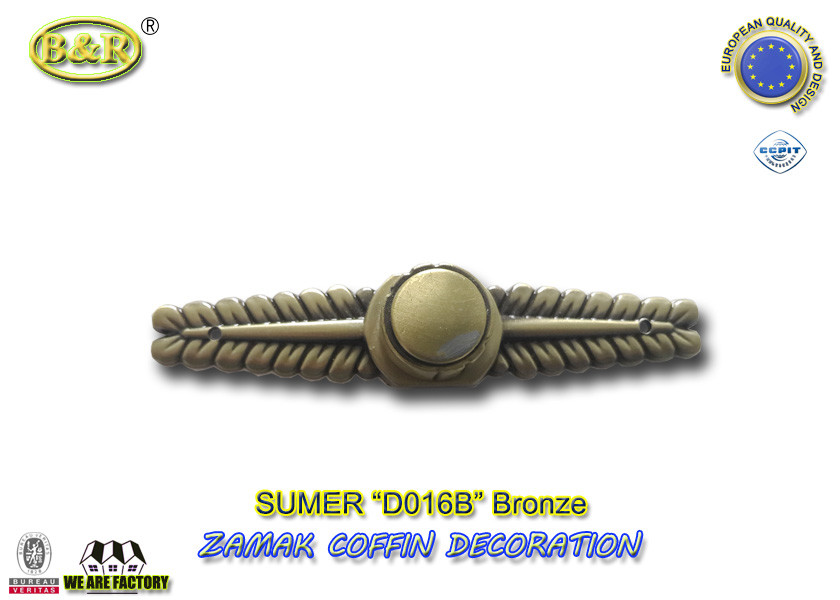 Zamak Coffin decoration D016B antique copper finish 10.5*2cm metal ...
