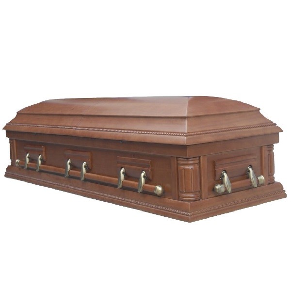 CIQ Standard Funeral Coffins And Caskets SA04 / MDF Coffin With Glass